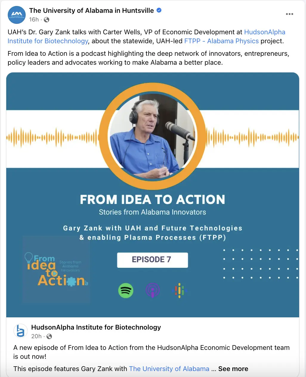 Dr. Zank discusses making Alabama a regional plasma leader