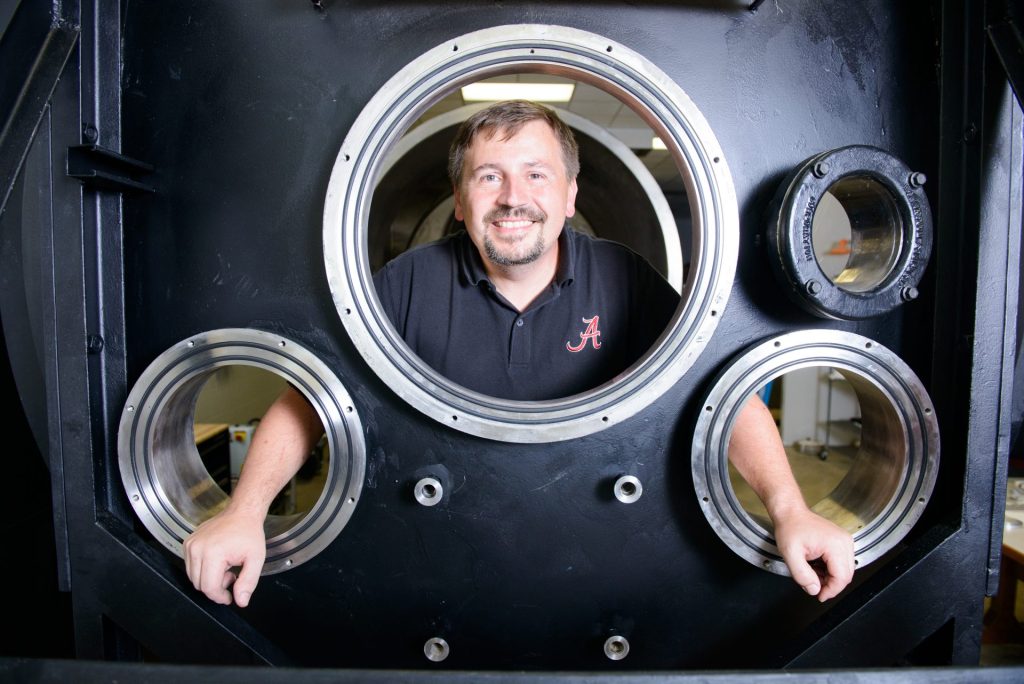 Plasma propulsion is Dr. Richard Branum's research thrust